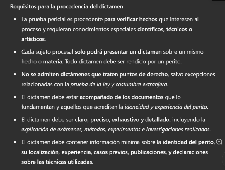 Lo Que Se Requiere Para Que Un Dictamen Pericial Sea Válido En Un ...